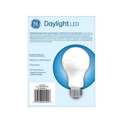 GE 60 Watt Equivalent 760-Lumen A19 General Purpose LED Light Bulbs ...