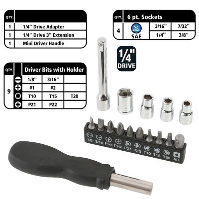 GreatNeck Compact Tool Set, 25 pcs. at Tractor Supply Co.