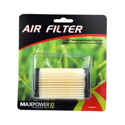 MaxPower Air Filter for Tecumseh, Replaces OEM Number 35066 and 334339 ...