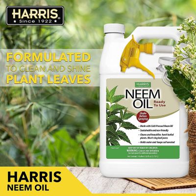 Harris 1 gal. Neem Oil Spray for Plants, Cold Pressed Ready-to-Use at ...