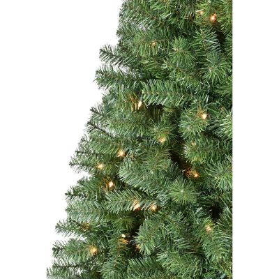 Christmas Time 7.5 ft. North Point Pine Christmas Tree with Warm White ...