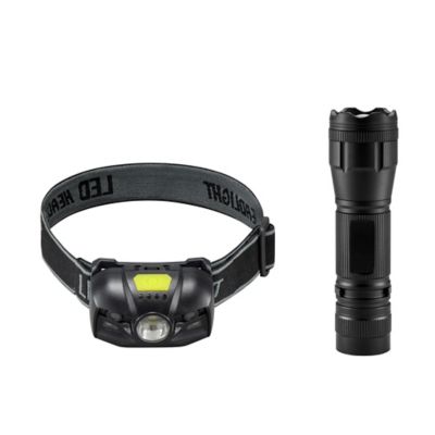 JobSmart 100-Lumen Flashlight and Headlamp Set, 4 pc. at Tractor Supply Co.