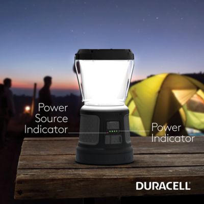 Duracell 1,500-Lumen Dual Power Solar Rechargeable Lantern with 4D ...