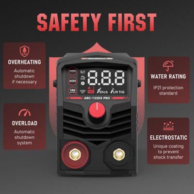 YesWelder 110V/125A TIG 2-in-1 Portable Stick Welder, Hot Start, Arc ...