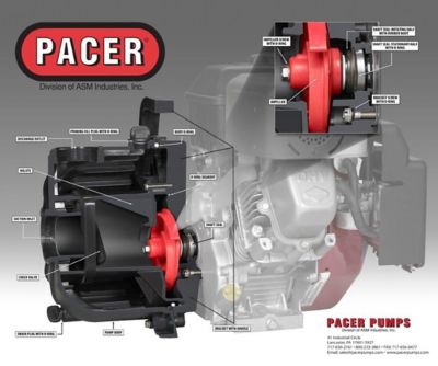 Pacer Gas-Powered Chemical and Clear Water Transfer Pump LCT CMXX ...