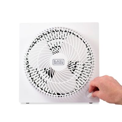 Black & Decker Mini Box Fan Tabletop Quiet 9 in. Desk Box Fans ...