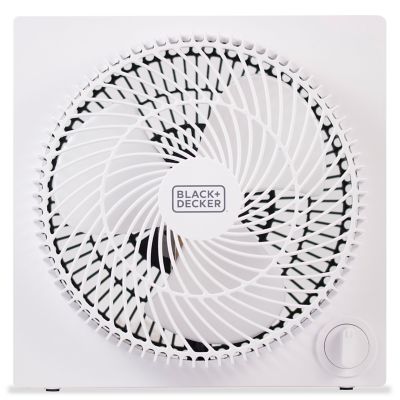 Black & Decker Mini Box Fan Tabletop Quiet 9 in. Desk Box Fans ...