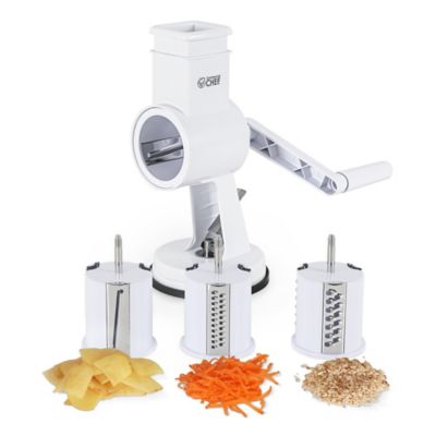 Commercial CHEF Drum Grater + 3 pc. Blade Set Manual Shredder Cheese ...