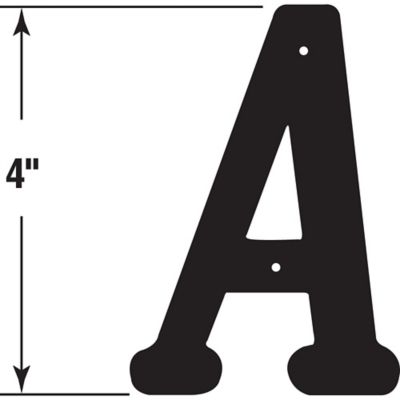 Prime-Line 4 in. House Letter B, Diecast, Black Finish, 2 pk., MP4107 ...