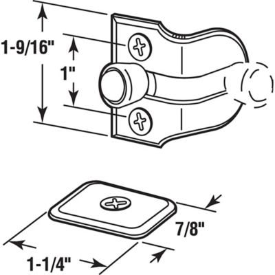 Prime-Line Wood Window Vent Lock 2 pk., U 9939 at Tractor Supply Co.