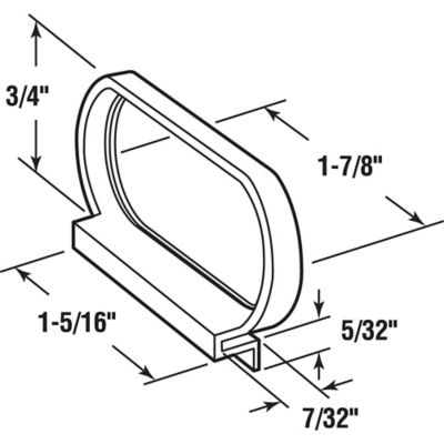 Prime-Line Spline Channel Pull Tabs, Black, 25 pk., PL 15753 at Tractor ...