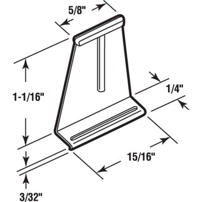Prime-Line Spline Channel Pull Tabs, White, 25 pk., PL 14618 at Tractor ...