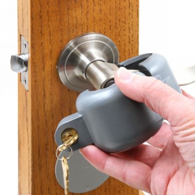 Prime-Line Handle Lock-Out Device, Fits Round Doorknobs with Max ...