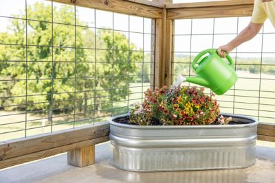 Behlen Country 30 gal. Shallow Galvanized Triangular Tank at Tractor ...