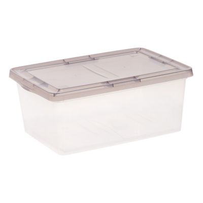 IRIS USA 17 Quart Snap Tight Plastic Storage Bin - 8 Pack