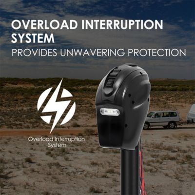 TowingMaster 3,500 lb. Capacity Electric Trailer Jack with Ground Wire ...