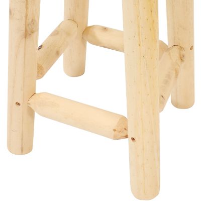 Sunnydaze Decor Fir Wood Bar Stool