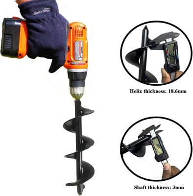 Ashman 3 in. x 14 in. Auger Heavy-Duty Steel Auger Drill Bit, for ...