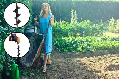 Ashman 3 in. x 14 in. Auger Heavy-Duty Steel Auger Drill Bit, for ...