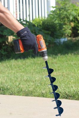 Ashman 24 in. Long Heavy-Duty Steel Auger Bit, Helical Screw Blade Hand ...