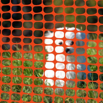 Ashman 100 ft. x 4 ft. Plastic Mesh Fence, Construction Barrier Netting ...