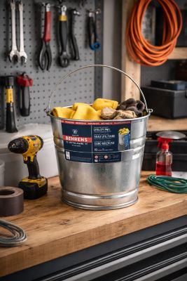 Behrens 10 qt. Galvanized Sheet Steel Household Pail