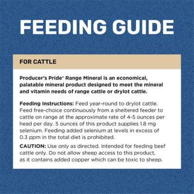 Producer's Pride Cattle Range Mineral Meal, 50 lb. Bag at Tractor ...