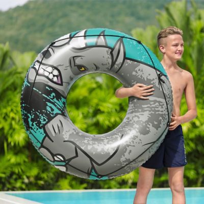 H2OGO! Bestway Rhino Rider Swim Tube, 48 in. Water Inflatable, Ages 12 ...