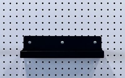 Triton Products 12 In. W x 6 In. D Black Epoxy Coated Steel Pegboard ...
