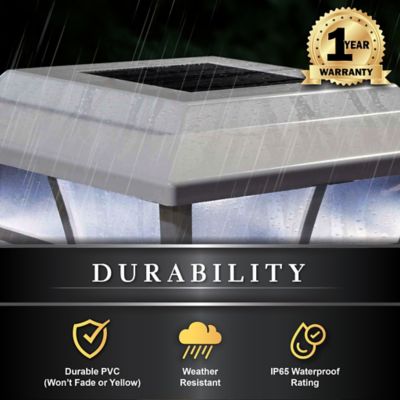 Classy Caps 12-Lumen Prestige Solar Post Cap, 4 in. x 4 in. at Tractor ...