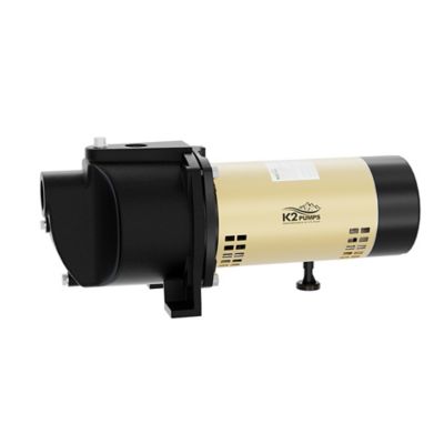 K2 Pumps 1/2 HP 115/230V Electric Cast Iron Shallow Well Jet Pump, 14.5 ...