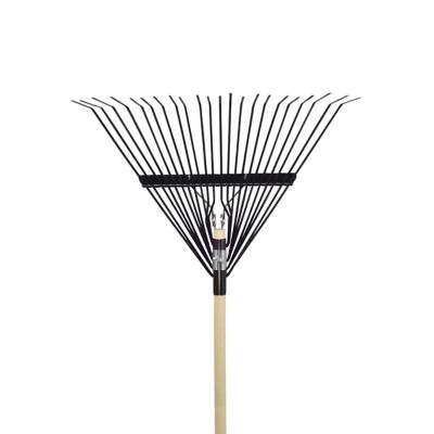 True Temper 54 in. 22-Tine Hardwood/Steel Handle Steel Leaf Rake at ...