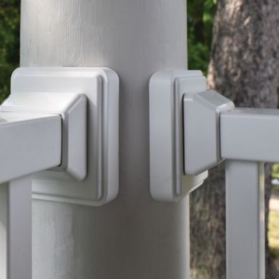 Barrette Outdoor Living 4.5 in. Paintable Round Column Adaptor at ...