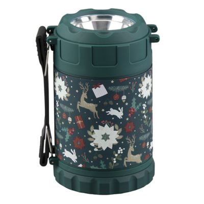 JobSmart 300-Lumen LED Flashlight with Pull-Up Lantern, Santa at ...