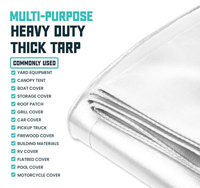 Core Tarps White 16Mil 40 x 40 Tarp, CT-304-40X40 at Tractor Supply Co.