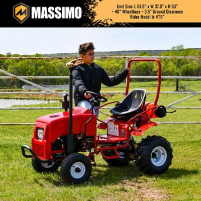 Massimo Mini Tractor 125cc Gas Powered Go Kart - Red at Tractor Supply Co.