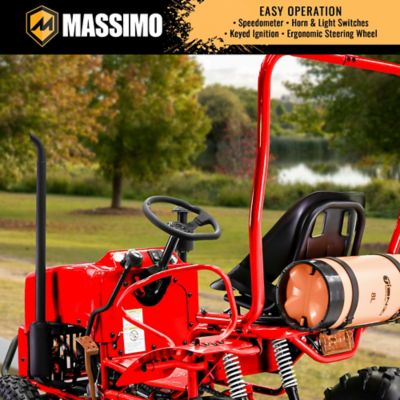 Massimo Mini Tractor 125cc Gas Powered Go Kart - Red at Tractor Supply Co.