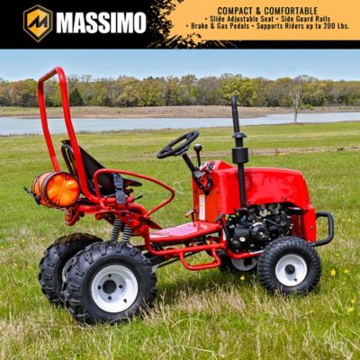 Massimo Mini Tractor 125cc Gas Powered Go Kart - Red at Tractor Supply Co.