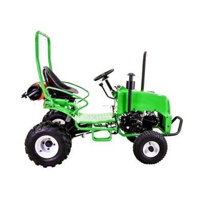 Massimo 125cc Single-Rider Mini Tractor Gas-Powered Go Kart, Red at ...