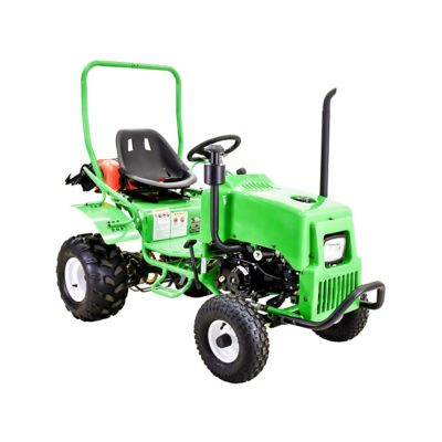 Massimo 125cc Single-Rider Mini Tractor Gas-Powered Go Kart, Red at ...