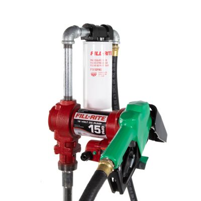Fill-Rite 12V 15GPM Fuel Pump Kit with Auto Nozzle/Filter, FR1210HA1F ...
