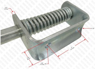 Tech Team 8 in. Gate Caster, Solid Tire Spring Loaded at Tractor Supply Co.