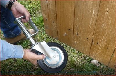 Tech Team 8 in. Gate Caster, Solid Tire Spring Loaded at Tractor Supply Co.