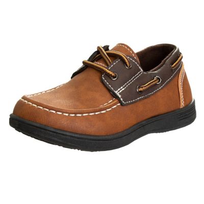 Josmo Boys' Toddler-Little Kids' Lace-Up Casual Leather Shoes, 7,Tan ...