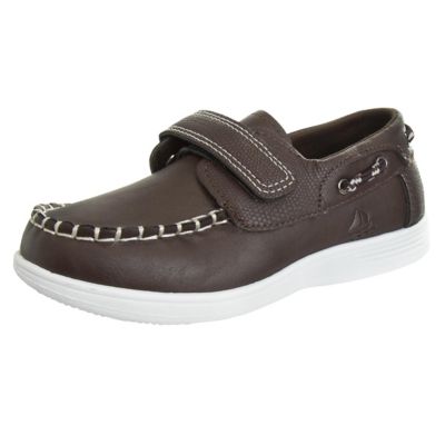 Sail Hook and Loop Boat Shoes, Little/Big Kids, 2,Brown at Tractor ...