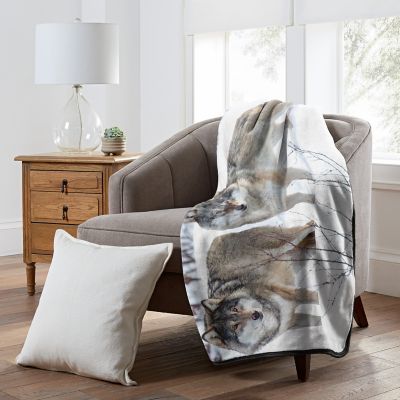 Northwest Winter Wolves Rachel Throw Blanket, 50 in. x 60 in. at ...