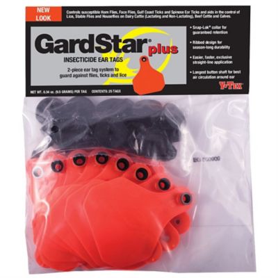 Y-TEX Blank Gardstar Plus Insecticide Livestock Ear Tags, 25-Pack at ...