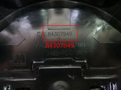 Chevrolet 7 in. Diameter OEM Black Center Cap/Hubcap for Chevrolet ...