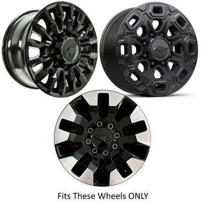 Chevrolet 7 in. Diameter OEM Black Center Cap/Hubcap for Chevrolet ...