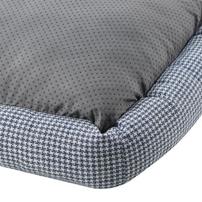 Sam's Pets Arlo Plaid Bolster Dog Bed